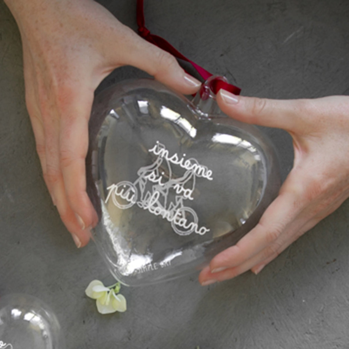 Pallina cuore Insieme si va più lontano - 15 cm — Simple Day