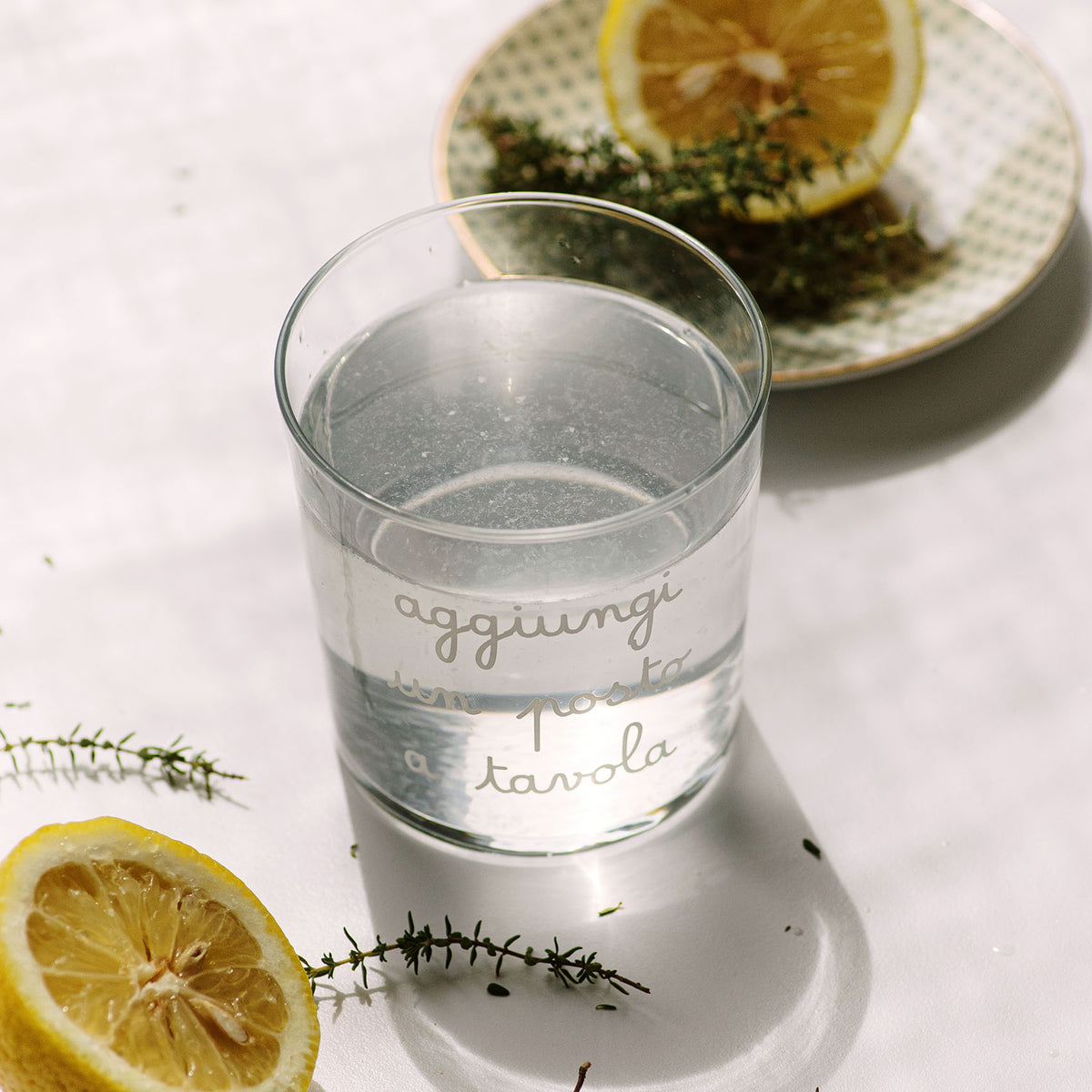 Set 6 water glasses Add a place at the table — Simple Day