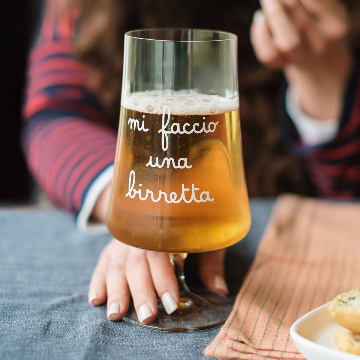 Set 2 Bicchieri birra Mi faccio una birretta - 55cl — Simple Day