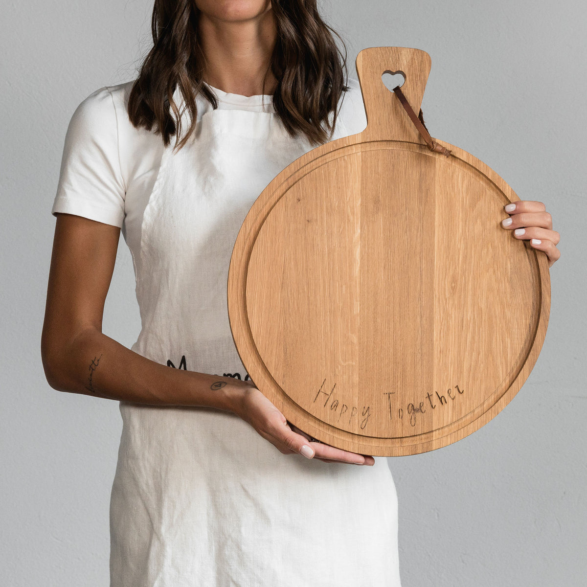 Tagliere tondo decoro Happy Together — Simple Day